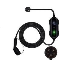 China J1772 Electric Car Charger 7KW 8A 13A LED Screen Adjustable 5m Type 2 for sale
