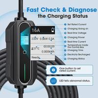 China EVSE Type2 Max 32A Mono Faza 7 4kW Home Portable Ev Charger Iec for sale