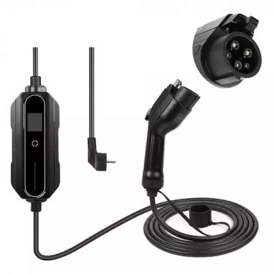 China Level 2 16A EV Charger 220V 3.5kw Portable Home Electric Vehicle Charging Station for sale