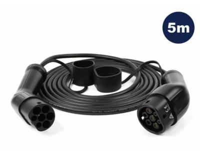China Mode 3 EV Charger Cable Type 2 To Type 2 IEC62196 16A 1 Phase 5m Length Cable for sale