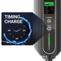 China Type 2 To CEE Blue Plug Portable EV Charger With 8 Hour Time Delay 6A To 32A 7.4kW for sale
