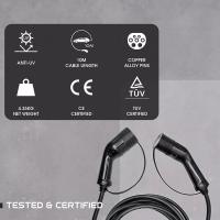 China Model 3 Electric Vehicle Car Charger 16A 32A Evse Portable EV Charger 7kw 11kw 22kw Type 2 for sale