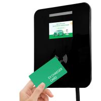 China Silver Wall Mounted EV Charging Station with Type 2 Interface and 5m Cable for sale