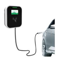 China 22kW Wall Mounted Electric Vehicle Charger with 5M TPU Type 2 Cable for sale