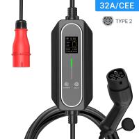 China 5m Cable Length LED Display Portable Electric Vehicle Charger for Performance for sale