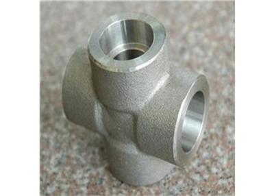China Socket Cross Pipe Fitting - 4-Way Directional Flow Control with GB/T14383, ASME B16.11 Standards for sale