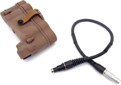 China 4Pin ANVIS LEMO To Fischer 4pin BNVD Replacement Power Cable For NVG Night Vision Systems for sale