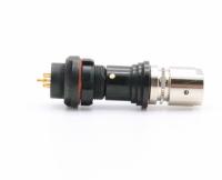 China Fischer SS 102 9pin Military Connector With Black Color Chormed for sale