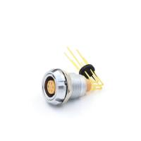 China Lemo ECG Elbow PCB Socket Panel Mounted Female Receptacle ECG.1B.306.CLV for sale