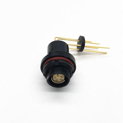 China Black Fischer Cable Connector PCB Mounted Right Angle DBPC102A054 for sale