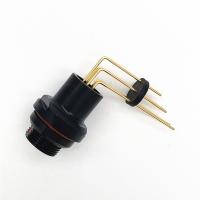 China Black PCB Fischer Cable Connector Solder Style For Heavy Duty Use for sale