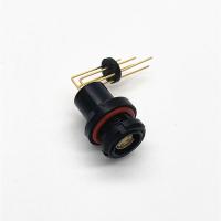 China 5pin Fischer Rear Mounted Right Angle Connector With PCB Contacts for sale