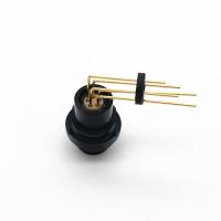 China PCB Mount Fischer Solder Cable Connector Right Angle For Real Panel for sale