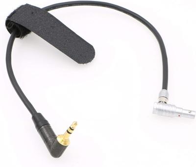 China Lemo 5 Pin Right Angle Male To Right Angle 3.5mm TRS Camera Audio Cable For Z CAM E2 for sale