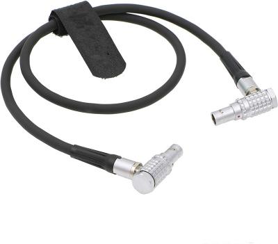 China Teradek Bond ARRI Alexa Camera Power Cable Lemo 2 Pin Male to 2 Pin Female Right Angle for sale