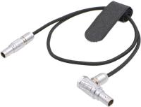 China Lemo 2 Pin Male to 2 Pin Male Right Angle Teradek Bond ARRI Alexa Camera Power Cable for sale