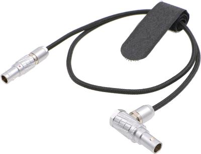China Lemo 2 Pin Male to 2 Pin Male Right Angle Teradek Bond ARRI Alexa Camera Power Cable for sale