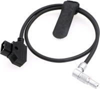 China Zacuto Kameleon EVF Camera Power Cable Rotatable Lemo Right Angle 4 Pin Male To Reverse D-Tap for sale