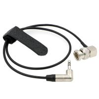China Tentacle Right Angle 3.5mm TRS To Straight Audio BNC Timecode Cable HIFI Assembly for sale