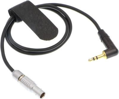 China Lemo 6 Pin Male To 3.5mm TRS Right Angle Audio Cable For ARRI Mini LF Camera for sale