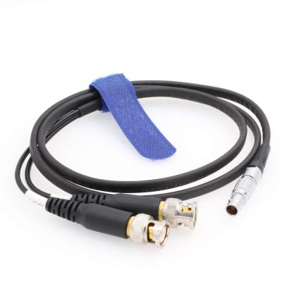 China Sound Devices XL-LB2 0B 5pin Right Angle to Double BNC Time Code Input Output Cable 60cm for sale