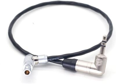 China Right Angle Lemos 4pin to 3.5mm Audio Plug Timecode Cable for Tentacle Sync Red EpicRed Scarlet-WRed Raven Weap Gemini for sale
