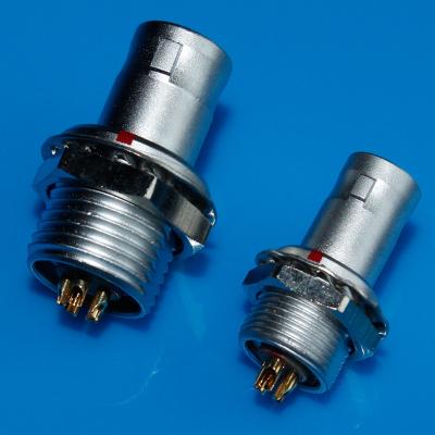 China Lemo push pull circular connector FAG fixed plug with solder and PCB printed circuit style for sale