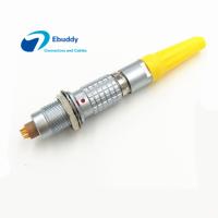 China Male Plug Lemo Cable Connector FGG 1B 2 - 16 Pin With Color Full Sleeve for sale
