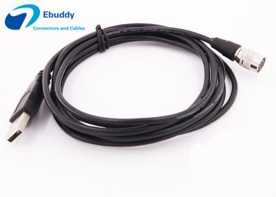 China 6pin female to USB data cable  Custom Power Cables HR10A-7R-6S for sale
