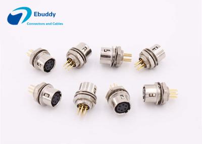 China 6pin circular connectors CCD camera power supply PCB socket HR10A-7R-6SB for sale