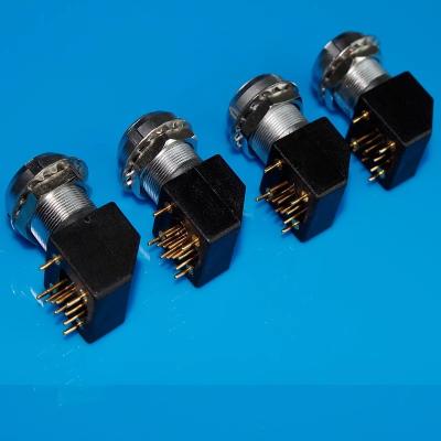 China Lemo EXG Right Angle PCB Socket EXG.0B.1B.302 3 4 5 6 7 8 9 10 Pin for sale