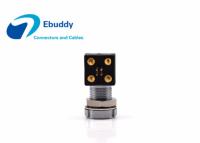 China Push Pull 4pin Lemo Compatible Connector EXG PCB Socket 00B 2-5pins With Screw Nuts for sale