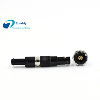 China Black Chormed Lemo 00B M7 4pin Metal Connectors FGG.00.304/EGG.00.304 for sale