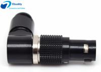 China Right Angle FHG 0B Lemo 7 Pin Connector Elbow Plug Black Color FHG.0B.309 for sale