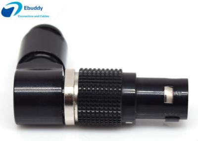 China Right Angle FHG 0B Lemo 7 Pin Connector Elbow Plug Black Color FHG.0B.309 for sale