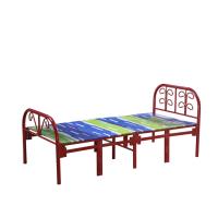 China Durable Metal Folding Single Bed 1900x900mm Easy Assembly Bedroom Furniture for sale