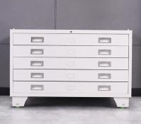 China Multi Layer 0.069cbm Ergonomic Handle Metal Drawer Cabinet Knocked Down Structure for sale