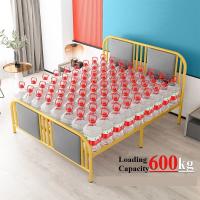 China Steel Single Bed Frame 90x190cm Metal Bedroom Furniture Wholesale for sale