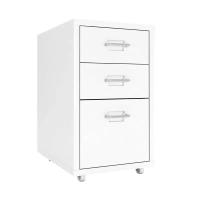 China Mobile Pedestal Cabinet 3 Drawer Steel Filing Cabinet 35kg Load Office Furniture for sale