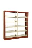 China Knock Down Steel Bookcase 2000x950x450mm Adjustable Shelf Metal Book Display Shelf for Library School Office for sale
