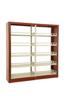 China Knock Down Steel Bookcase 2000x950x450mm Adjustable Shelf Metal Book Display Shelf for Library School Office for sale