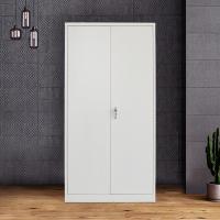 China Steel Cupboard 2 Doors Storage Filing Cabinet Metal File Cabinet H1850 W900 D450mm for sale