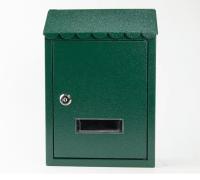 China Weatherproof Steel Mailbox Lockable with 2 Keys 300x250x60mm Powder Coating Outdoor Postal Box for sale