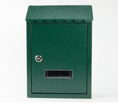 China Weatherproof Steel Mailbox Lockable with 2 Keys 300x250x60mm Powder Coating Outdoor Postal Box for sale