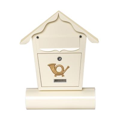 China Heavy Duty Steel Wall Mounted Mailbox 450x370x100mm Weatherproof Lockable with 2 Keys for sale