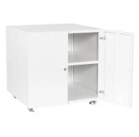 China Modern Double Door Steel Drawer Cabinet 450x600x600mm Printer Cabinet with Roller Doors for sale