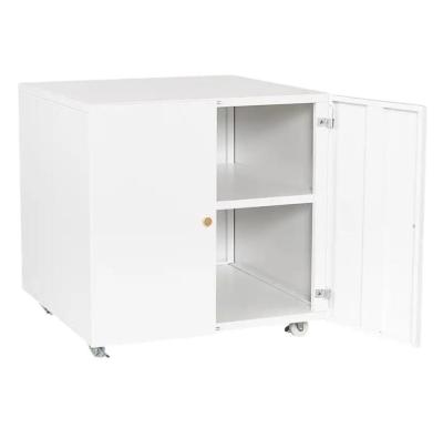 China Modern Double Door Steel Drawer Cabinet 450x600x600mm Printer Cabinet with Roller Doors for sale