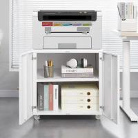 China Modern Double Door Steel Drawer Cabinet 450x600x600mm Printer Cabinet with Roller Doors for sale