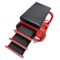 China Metal Rolling Mechanic Stool for Auto Repair Workshops Heavy Duty Garage Shop Seat with Smooth-Rolling Casters for Automotive Maintenance and Professional Repair Work for sale