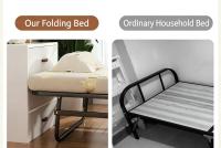 China Folding Nap Bed with Foam Mattress and Wheels for Office School Workplace for sale